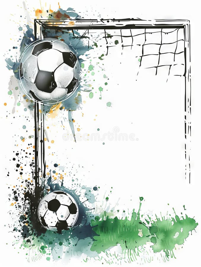 Soccer Background Graphics Template Stock Illustration - Illustration ...