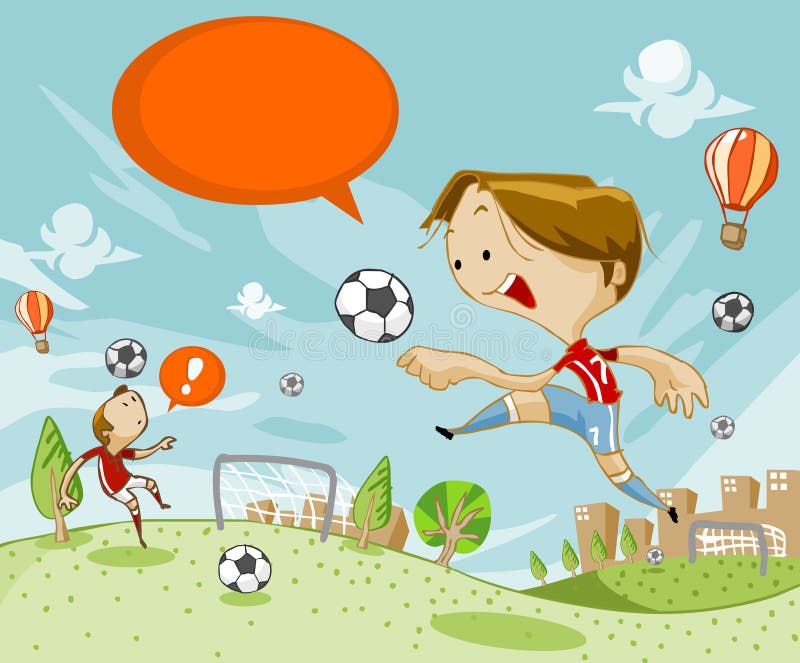 Soccer Player Cartoon stock vector. Illustration of juggling - 11785411