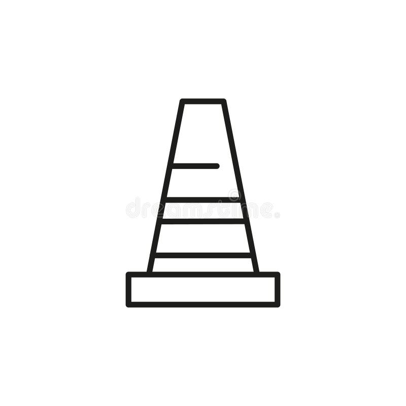 Soccer training cone icon stock vector. Illustration of corner - 337130480