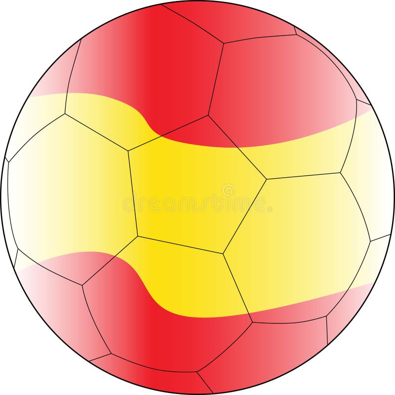 Soccer vector ball spain stock vector. Illustration of football - 4849022