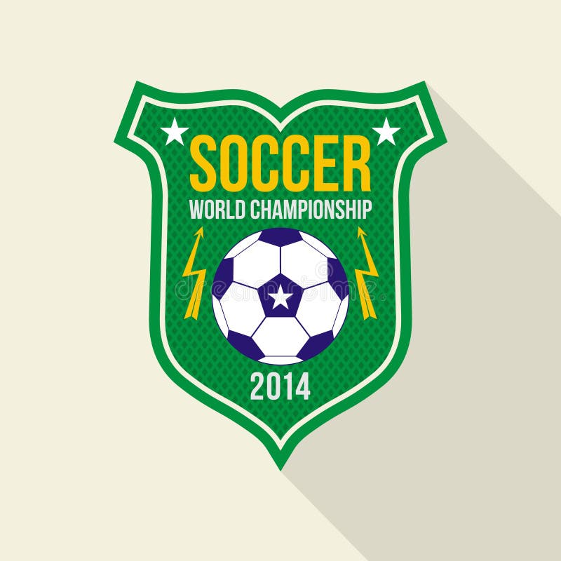 Soccer World Championship Emblem Stock Vector - Illustration of ...