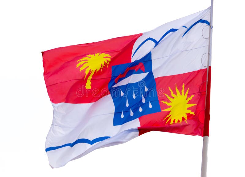 Sochi City Flag on a White Background. Stock Image - Image of sochi ...