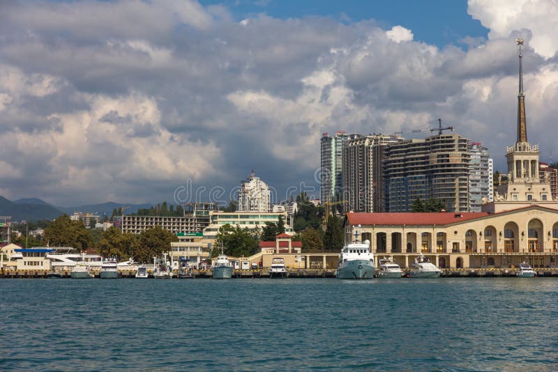 Sochi passenger port editorial image. Image of town, classic - 37650440