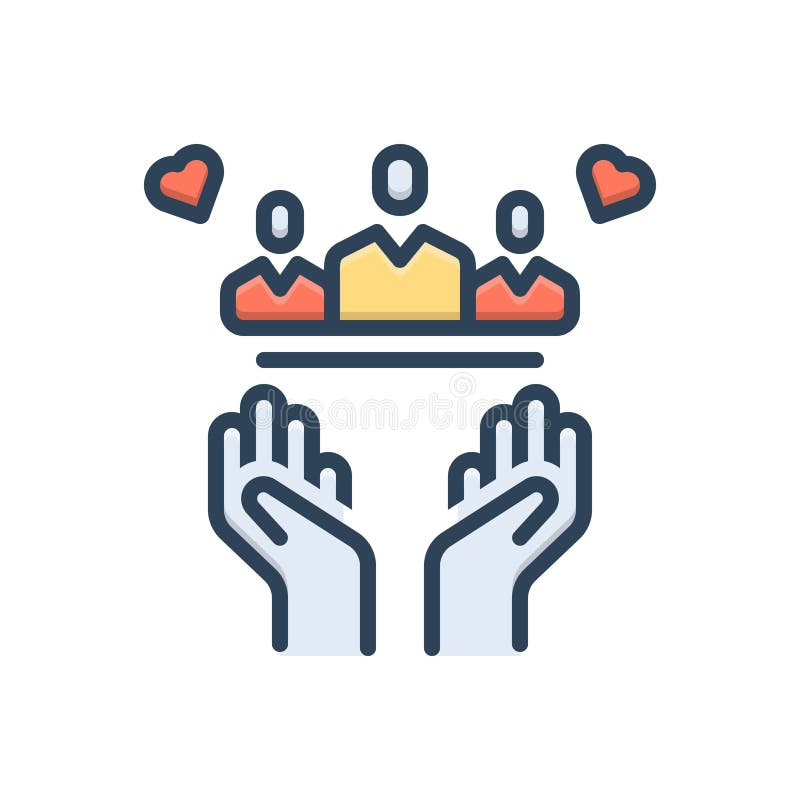 Color Illustration Icon for Sociability, Sociable and People Stock ...