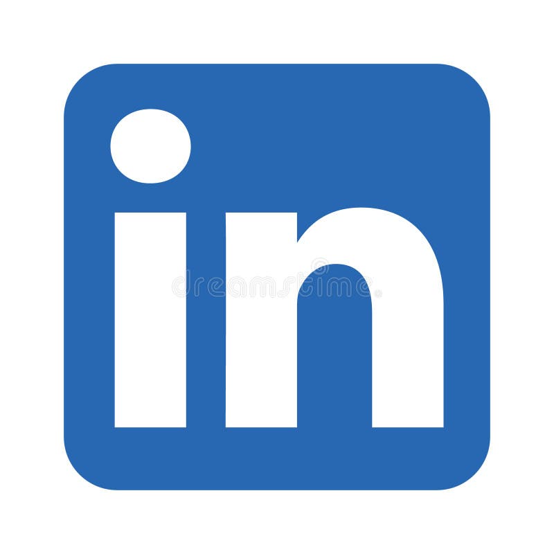 Linkedin icon vector logo editorial stock photo. Illustration of ...