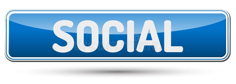 SOCIAL - Abstract Beautiful Button with Text. Stock Vector ...