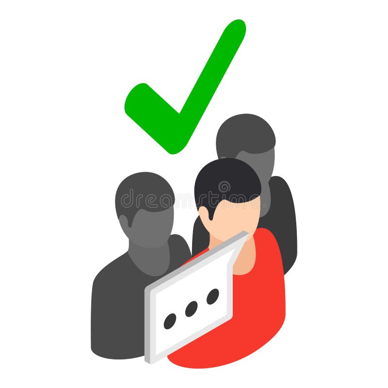 Social Activity Icon, Isometric Style Stock Vector - Illustration of ...