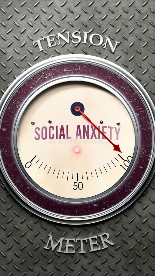 Social Anxiety and Tension that is Hitting a Full Scale, Showing a Very ... Social Anxiety and Tension that is Hitting a Full Scale, Showing a Very ...