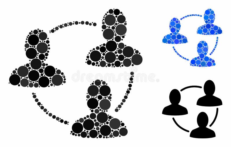 Social Area Mosaic Icon of Spheric Items Stock Vector - Illustration of ...