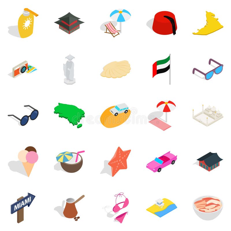 Social Behavior Icons Set, Isometric Style Stock Vector - Illustration ...