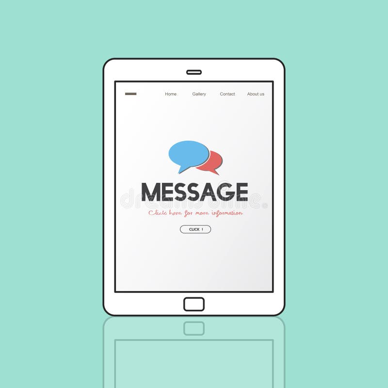 Social Blog Communication Connection Message Concept Stock Illustration ...