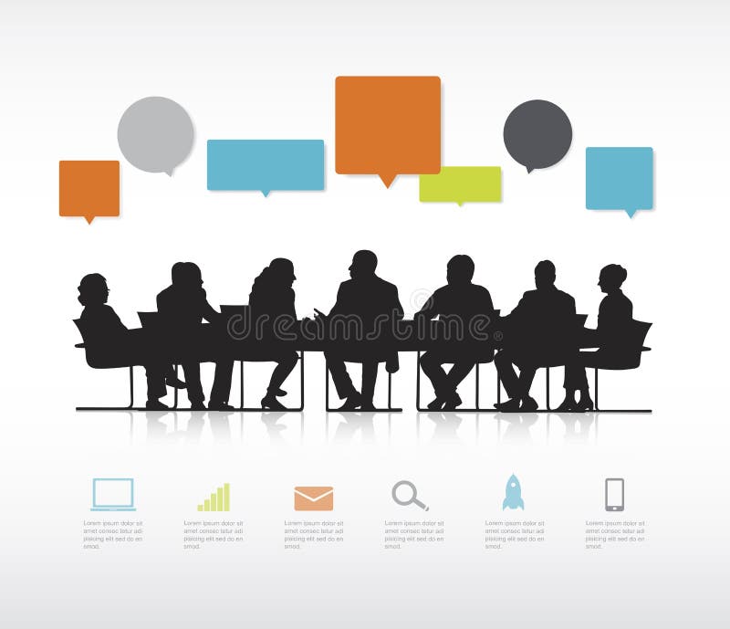 Social Business Gathering Meeting Concept Stock Illustration ...