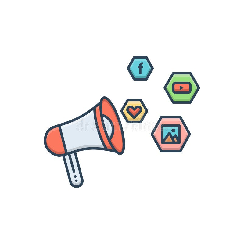 Color Illustration Icon for Social Campaign, Survey and Digital Stock ...