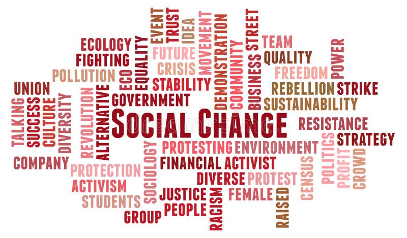 Social Change Word Cloud Stock Illustrations – 715 Social Change Word ...
