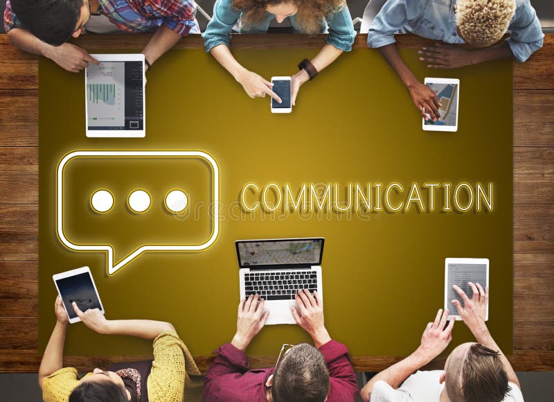 Social Chat Message Communication Connection Concept Stock Photo ...