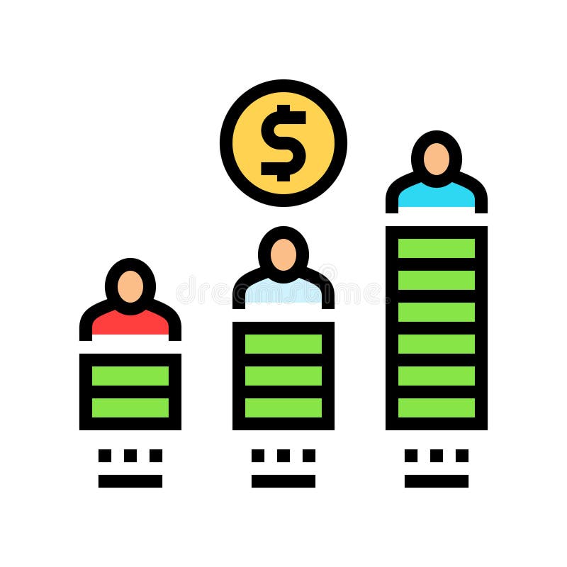 Social Class Consumer Behavior Color Icon Vector Illustration Stock ...