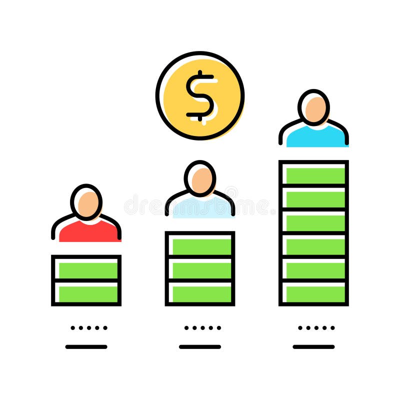 Social Class Consumer Behavior Color Icon Vector Illustration Stock ...