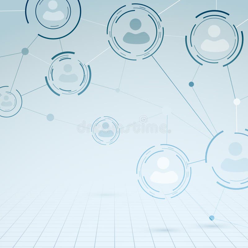 Social Communication Structure Concept Stock Vector - Illustration of ...