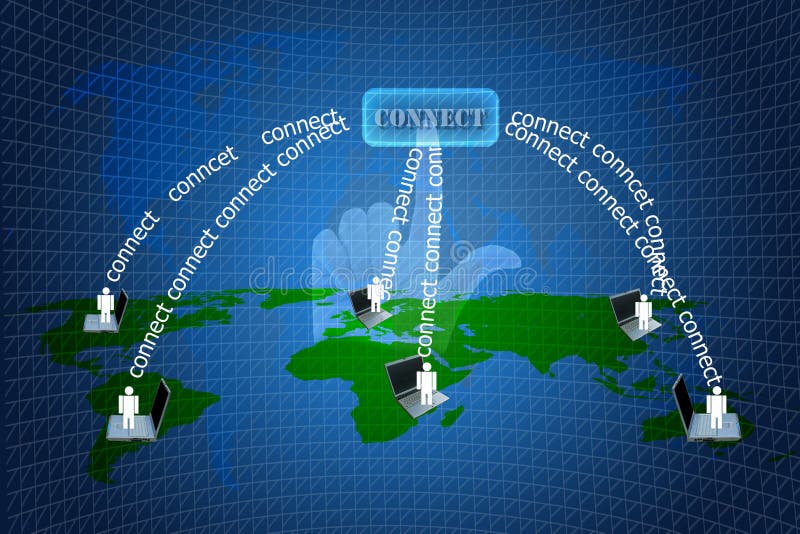 Social connect. stock illustration. Illustration of business - 34713764