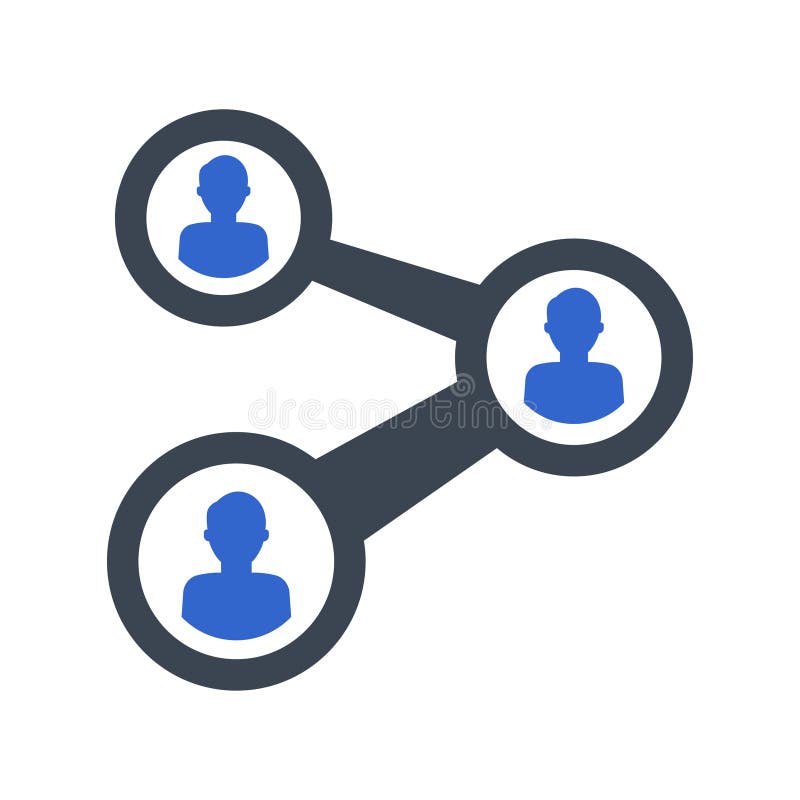 Social connection icon stock vector. Illustration of network - 278496659