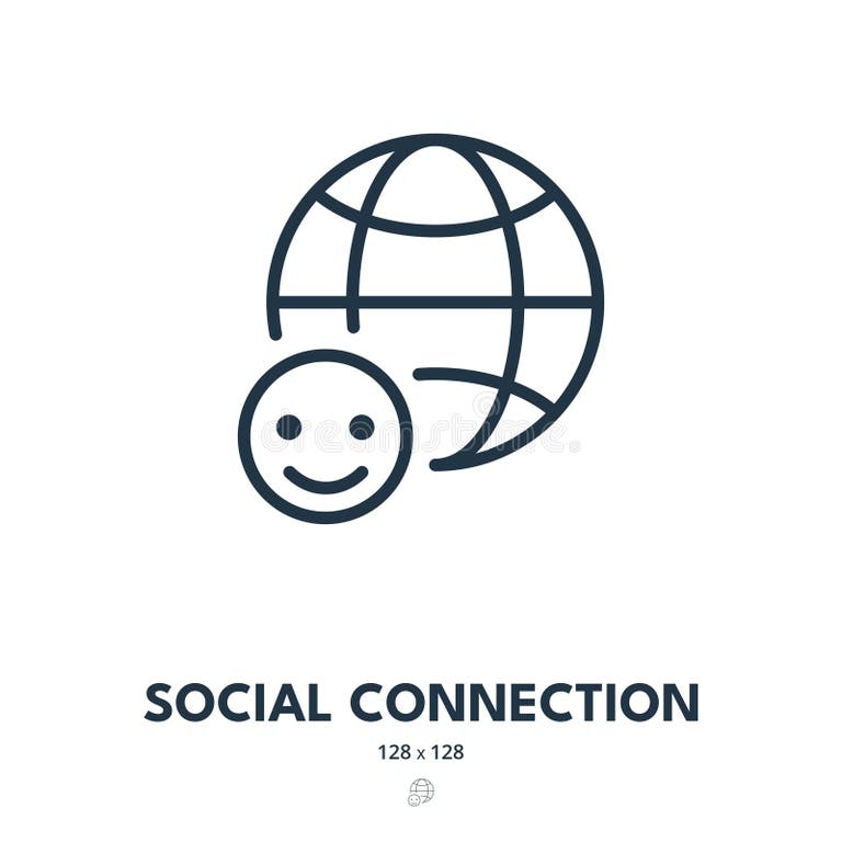 Social Connection Icon. Interaction, Communication, Networking ...
