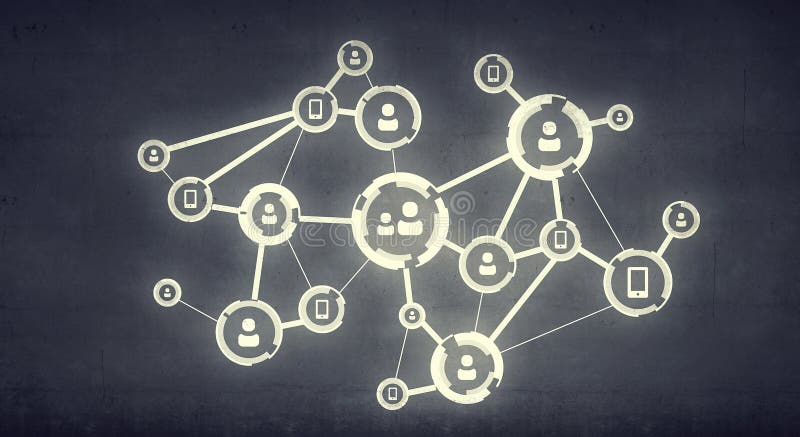 Social Connection and Networking Stock Image - Image of messages ...