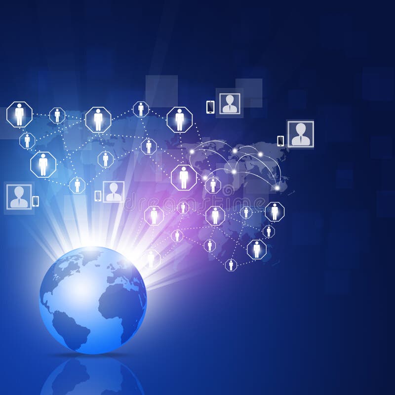 Social Connections stock illustration. Illustration of background ...