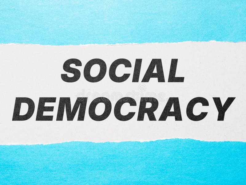 Social Democracy Title Text on Torn Cardboard Background Stock Photo ...