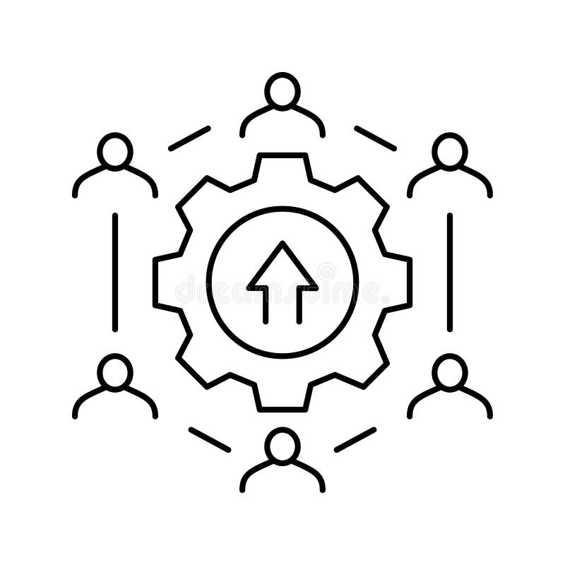 Social Development Line Icon Vector Illustration Stock Vector ...