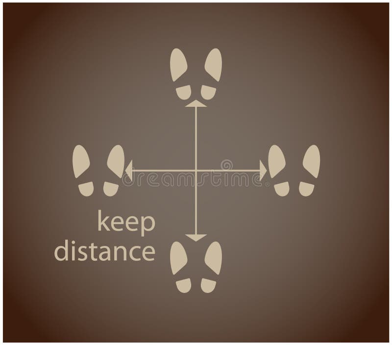 Footprints Distance Stock Illustrations – 416 Footprints Distance Stock ...