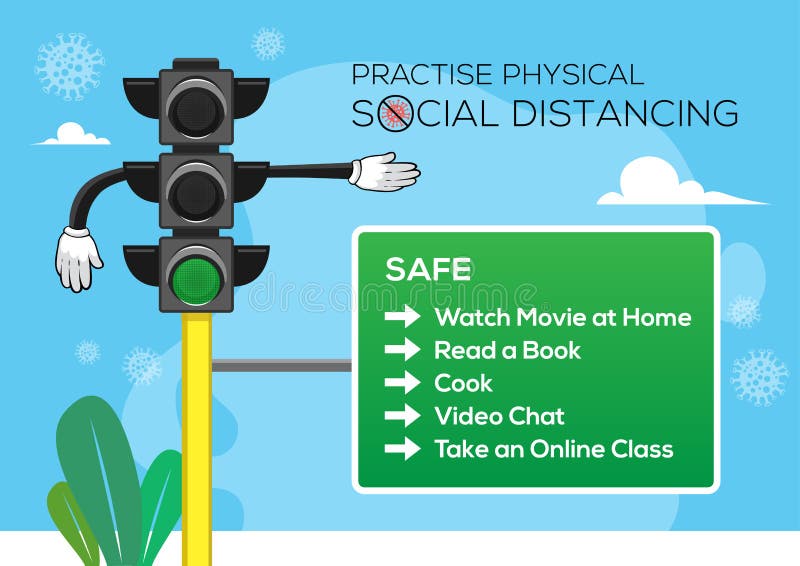 Social Distancing Concept stock vector. Illustration of social - 178582397