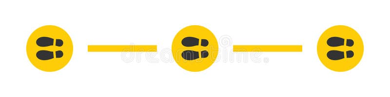 Social Distancing. Social Distancing Instruction Icon. Keep the ...