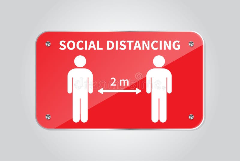 Social Distancing. Keep the 2 Meter Distance. Coronovirus Epidemic ...