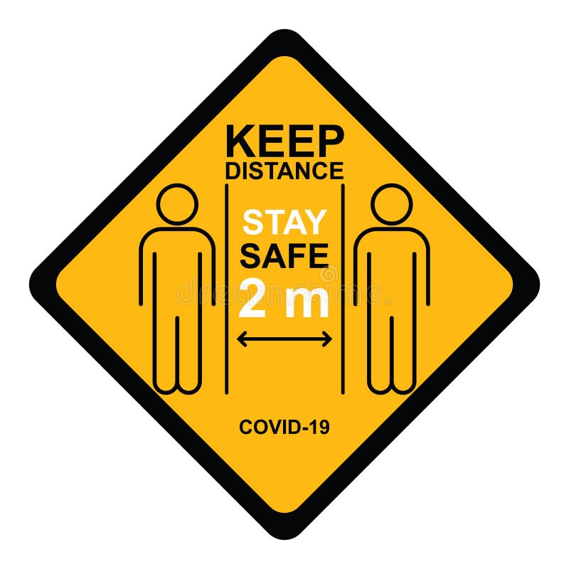 Social Distancing. Keep the 2 Meter Distance. Coronovirus Epidemic ...