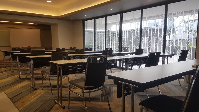 Social Distancing for Meeting Room Editorial Image - Image of table ...