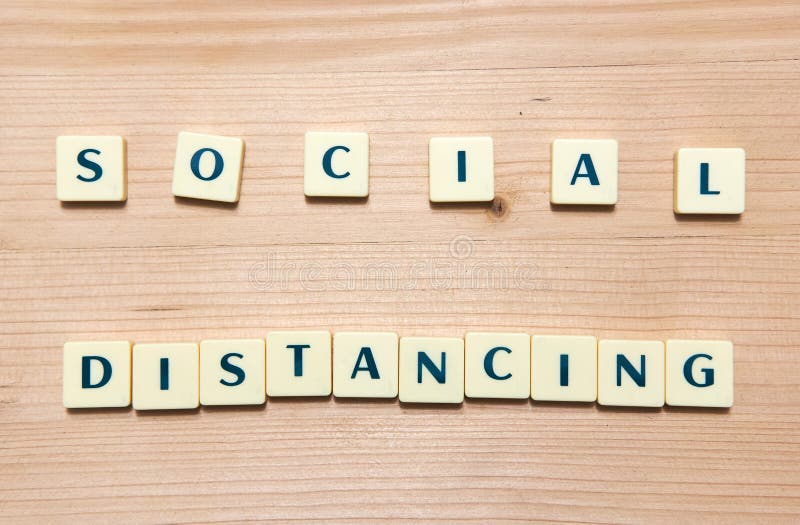 Social distancing message stock photo. Image of isolated - 180051724