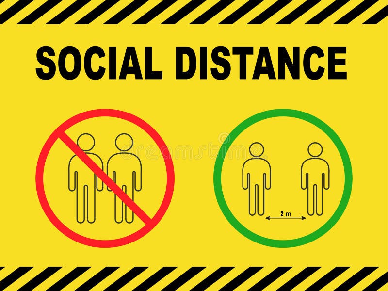 Social Distancing 1 Meter Infographic Icon. Gray Gradient Vector Stock ...