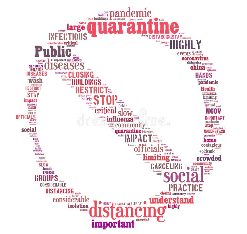 Social Distancing Quarantine Stock Illustration - Illustration of ...