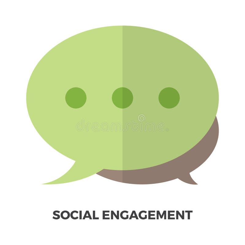 Social Engagement Concept. Vector Illustration Decorative Design Stock ...