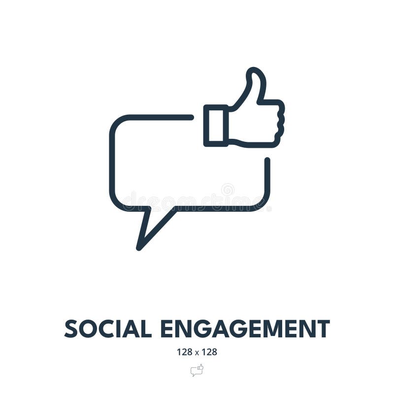 Social Engagement Icon. Interaction, Connection, Communication ...