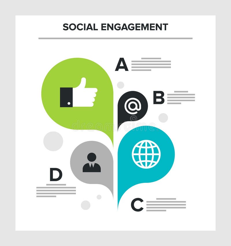Social Engagement Vector Illustration Concept Stock Vector ...