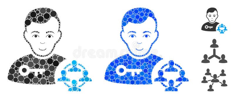 Social Engineer Composition Icon of Circle Dots Stock Vector ...