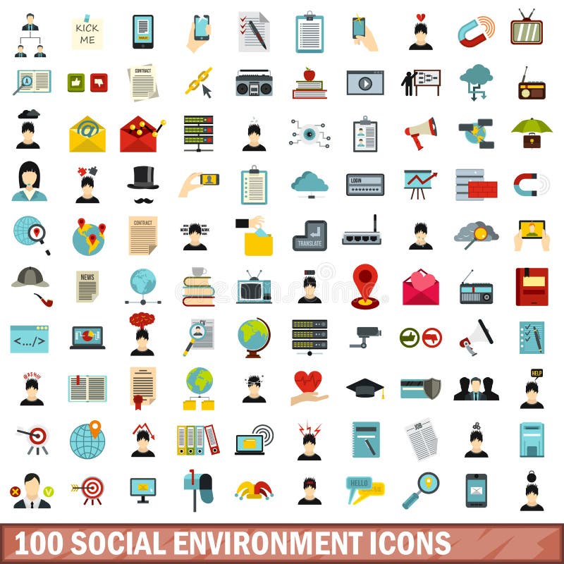 Social Environment Hand Elements Stock Vector - Illustration of safety ...