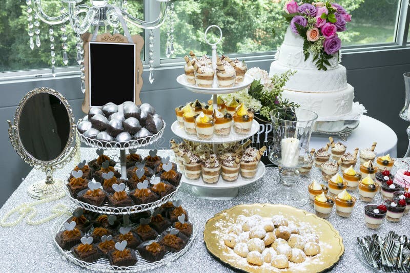 Social Events Dessert Table for Guests Stock Image - Image of candy ...