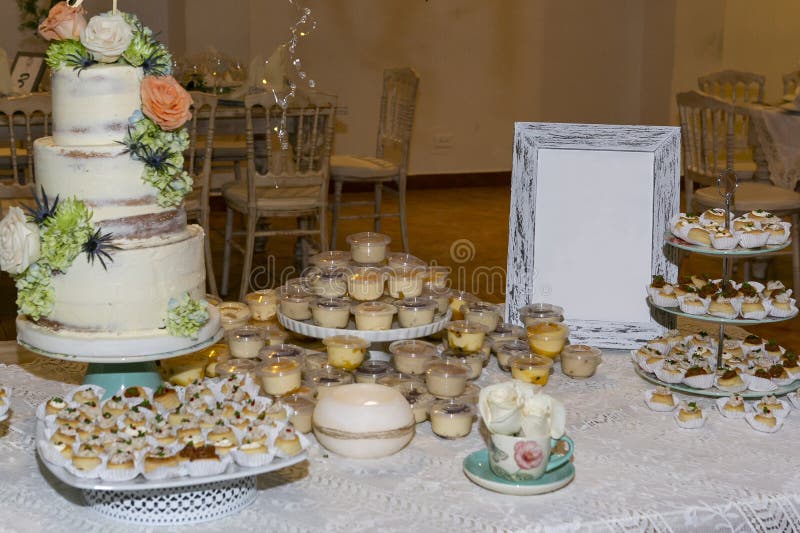 Social Events Dessert Table for Guests Stock Photo - Image of bakery ...
