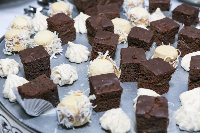 Social Events Individual Presentation of Desserts for Guests at the ...
