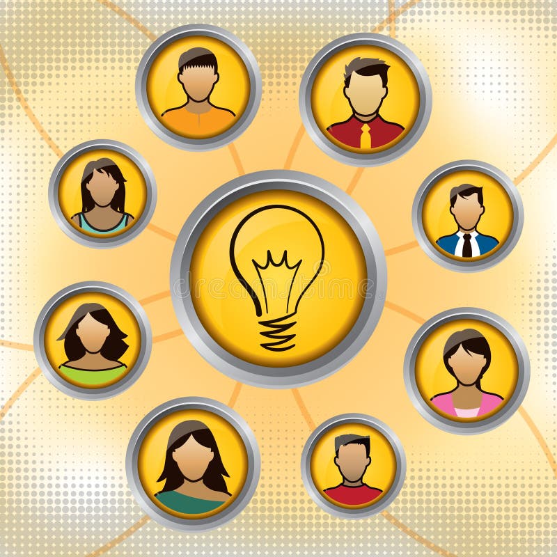 Group Idea Generation Illustration Clipart Stock Illustration ...