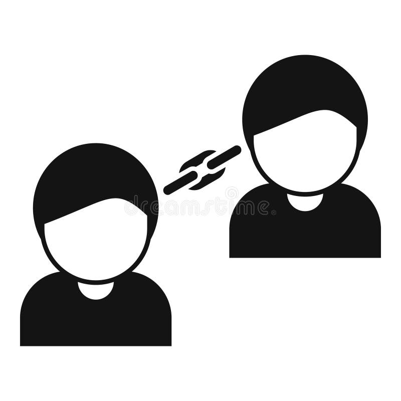 Social Human Chains Icon Simple Vector. Team Connection Stock ...