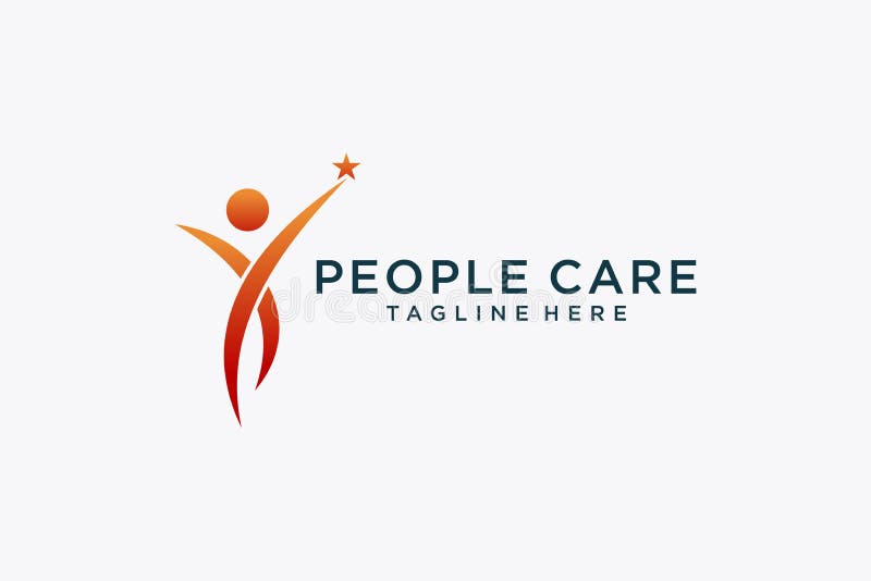 Social Humanity People Logo. Flat Vector Logo Design Template Element ...