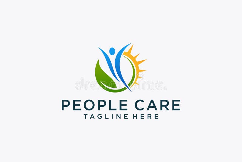 Social Humanity People Logo. Flat Vector Logo Design Template Element ...